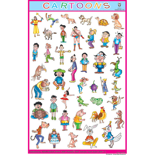 CARTOONS CHART SIZE 12X18 (INCHS) 300GSM ARTCARD
