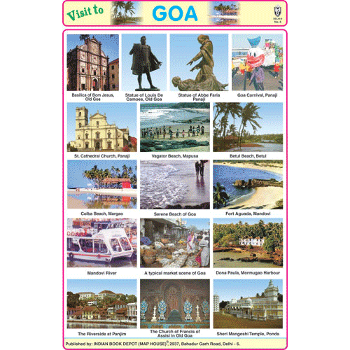 GOA SIZE 24 X 36 CMS CHART NO. 182