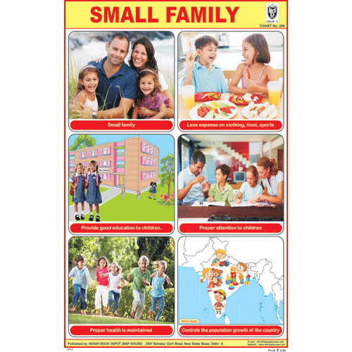 SMALL FAMILY CHART SIZE 12X18 (INCHS) 300GSM ARTCARD