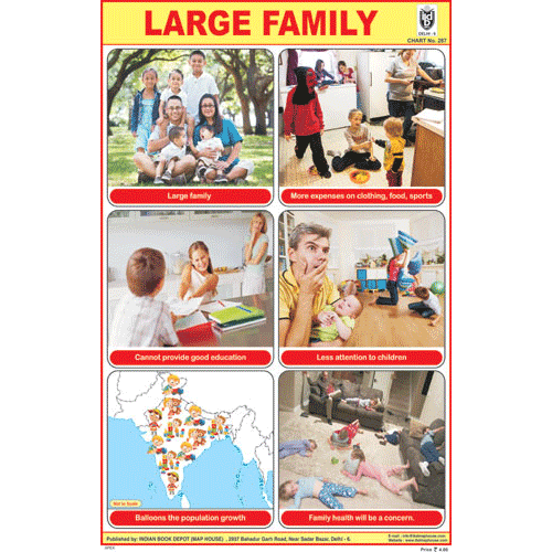 LARGE FAMILY CHART SIZE 12X18 (INCHS) 300GSM ARTCARD