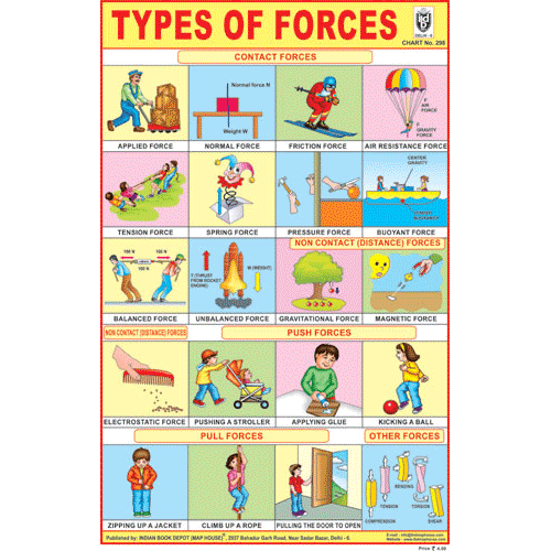 TYPES OF FORCES SIZE 24 X 36 CMS CHART NO. 298
