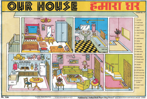 OUR HOUSE CHART SIZE 12X18 (INCHS) 300GSM ARTCARD