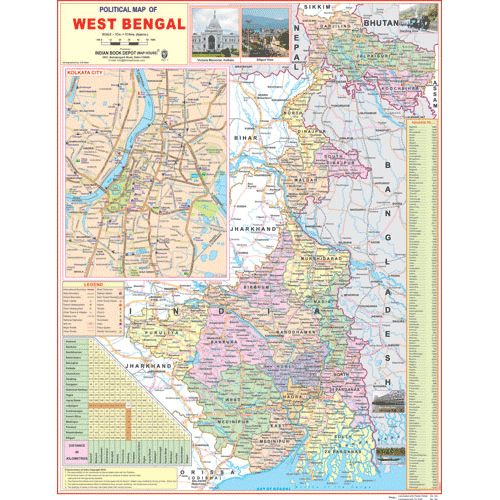 West Bengal Political Map Chart Manufacturer, Supplier, 55% OFF