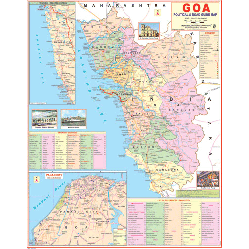 Detailed Map Of Goa Tourist Map Of English