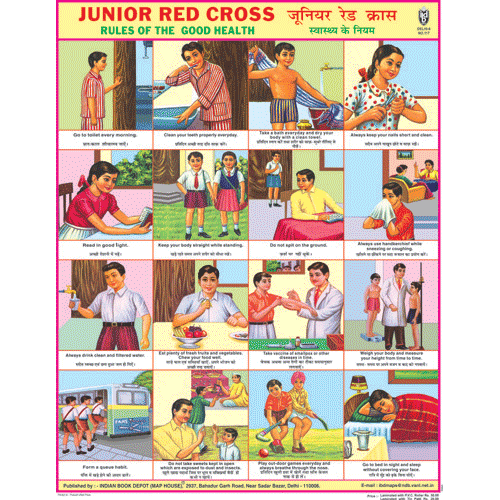 JUNIOR RED CROSS CHART SIZE 45 X 57 CMS