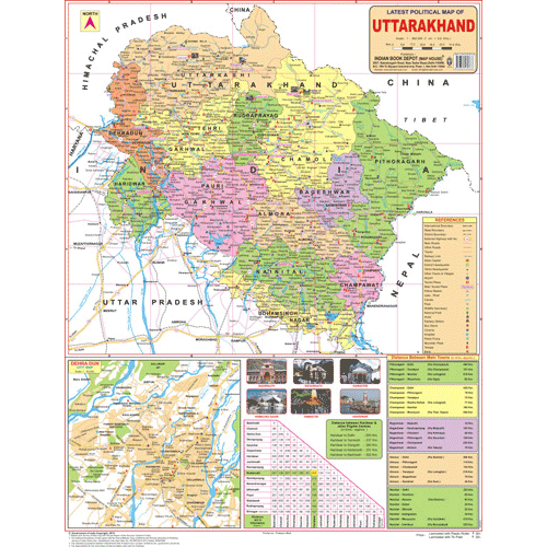 Uttarakhand Political Map Political Map Of Uttarakhand Guide