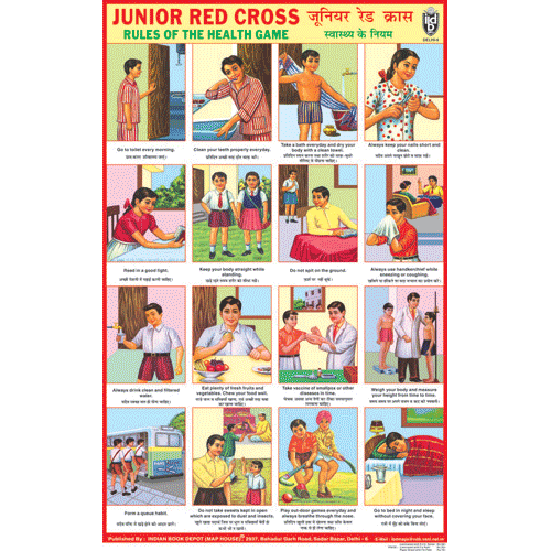 JUNIOR RED CROSS CHART SIZE 50 X 75 CMS