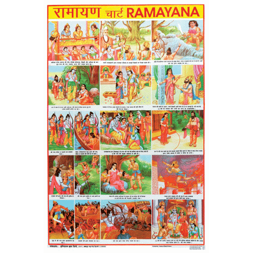 RAMAYANA (HINDI) CHART SIZE 50 X 75 CMS