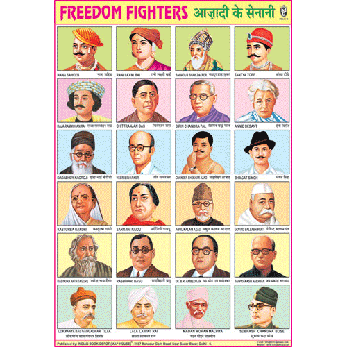 FREEDOM FIGHTERS CHART SIZE 70 X 100 CMS