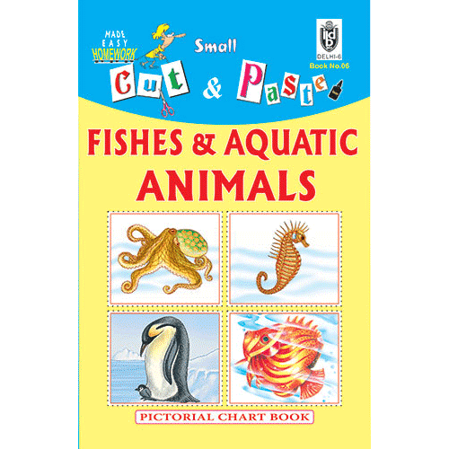 Cut and paste book of FISHES and AQUATIC ANIMALS