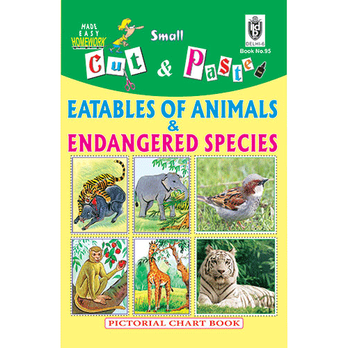 Cut and paste book of EATABLES OF ANIMALS