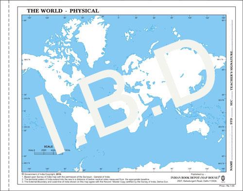 Practice Map Of World Physical Map | World Physical Map Blank | World ...
